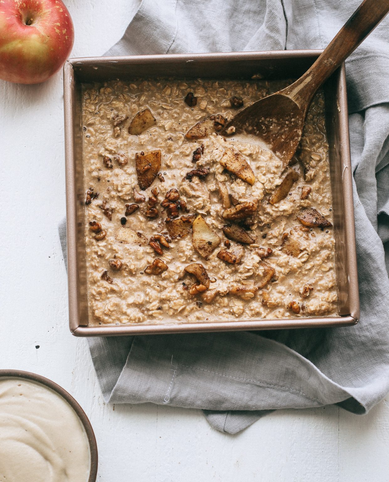 Baked Maple Apple Cinnamon Oatmeal